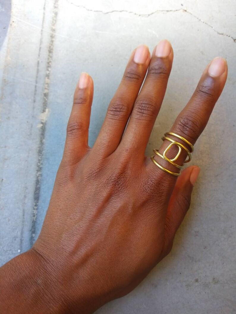 Zodiac Symbol Adjustable Brass Rings - Etsy