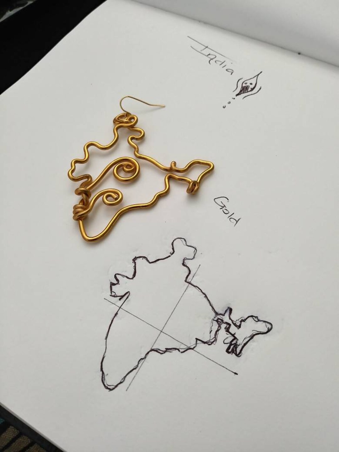 Any Size Custom State/country Earrings - Etsy