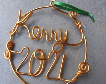 Faith Hope & Love Wire Word Christmas Ornaments Set of - Etsy