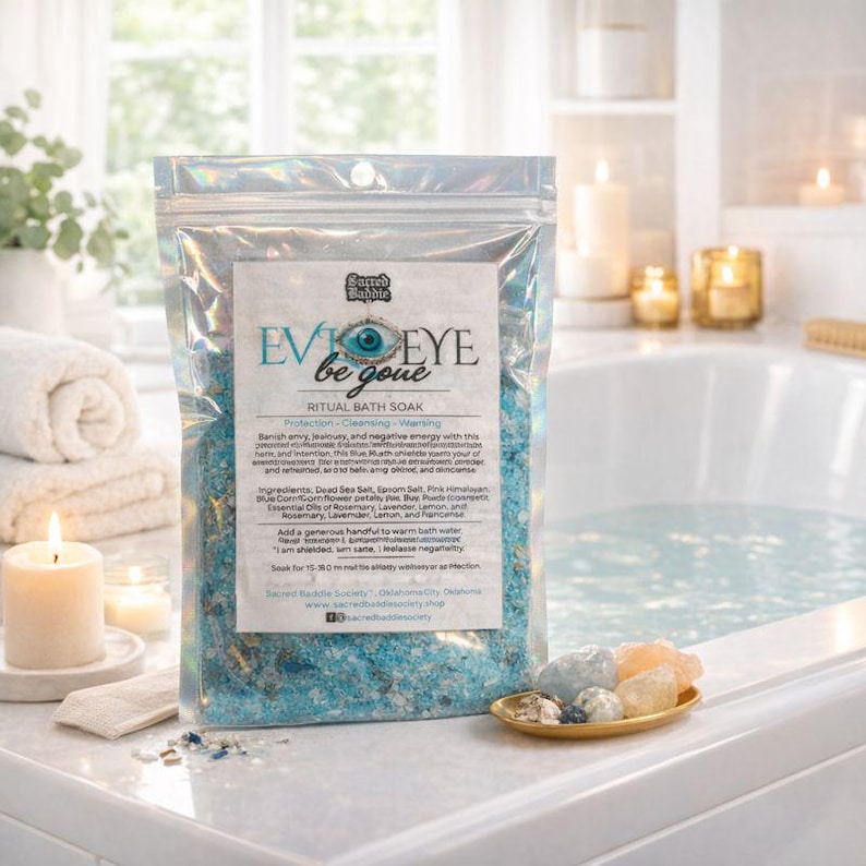 Evil Eye Protection Bath Salts: Herbal Cleansing Ritual Soak - Etsy