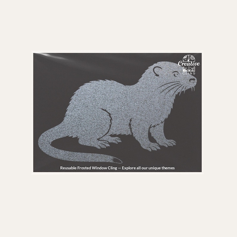 Australian Water Rat - Rakali Etched Glass Animal Décor | Reusable ...