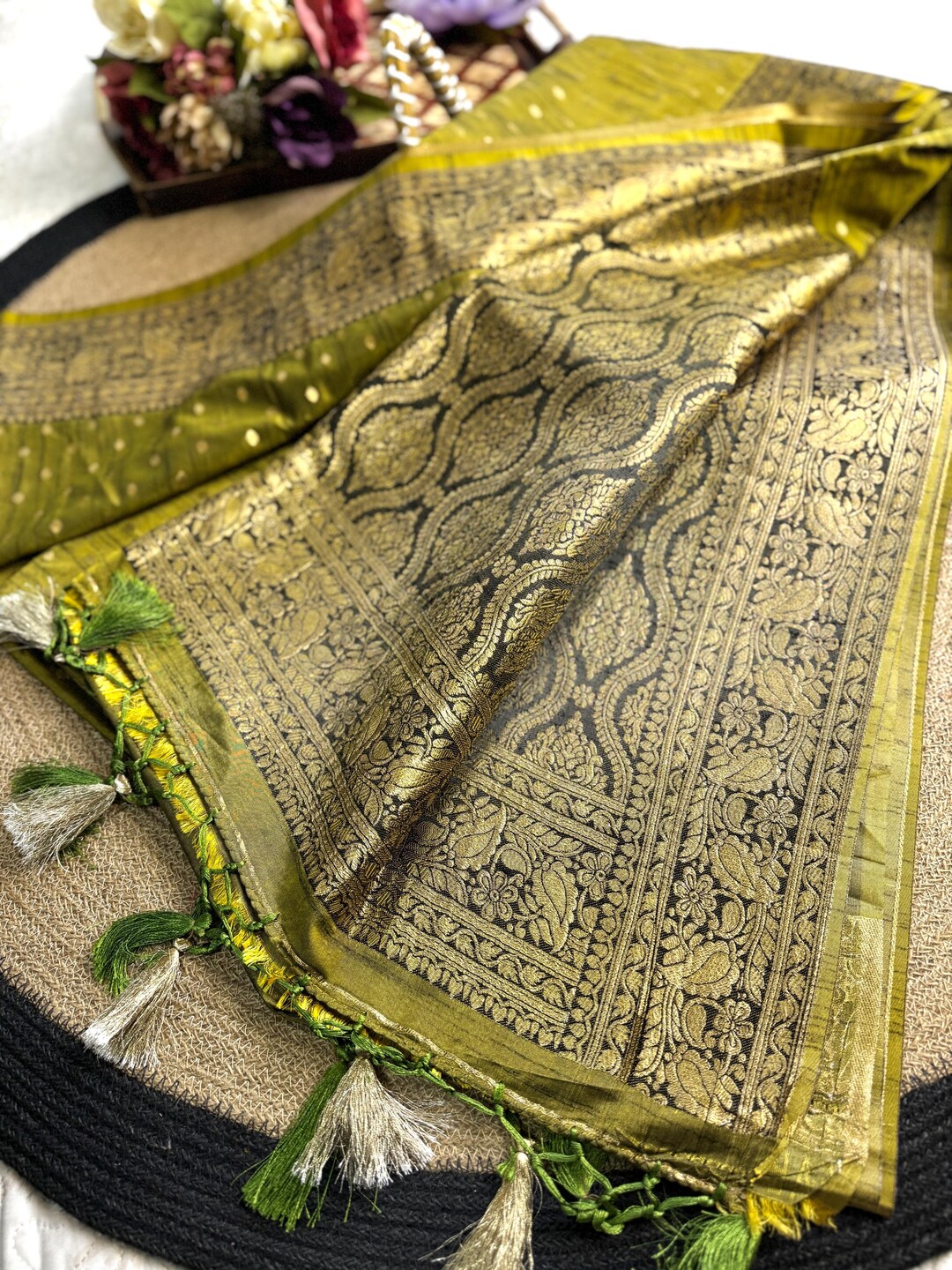 Timeless Elegance of Katan Sana Silk Saree With Blouse Piece |indian ...