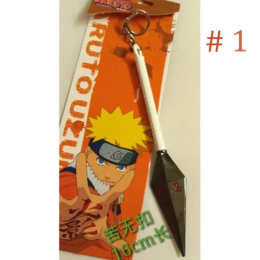 Naruto Weapon Keychain | Minato Kunai Shuriken Short Sword Model ...