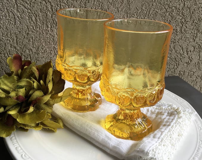 Madeira Cornsilk Yellow Water Goblets by Franciscan Vintage - Etsy