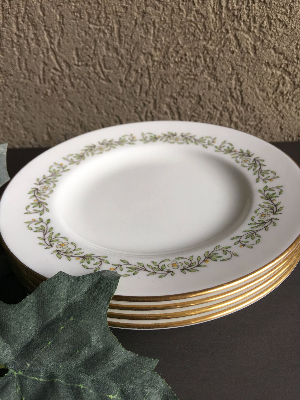 Minton April Bread Plates, Bone China Bread Plates Set of 4 - Etsy