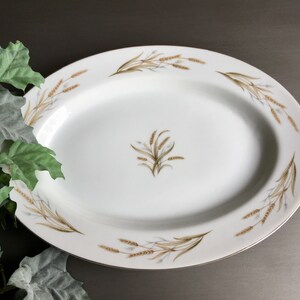 Wheat Platter, Vintage Wheat Pattern China, Golden Wheat Platter - Etsy