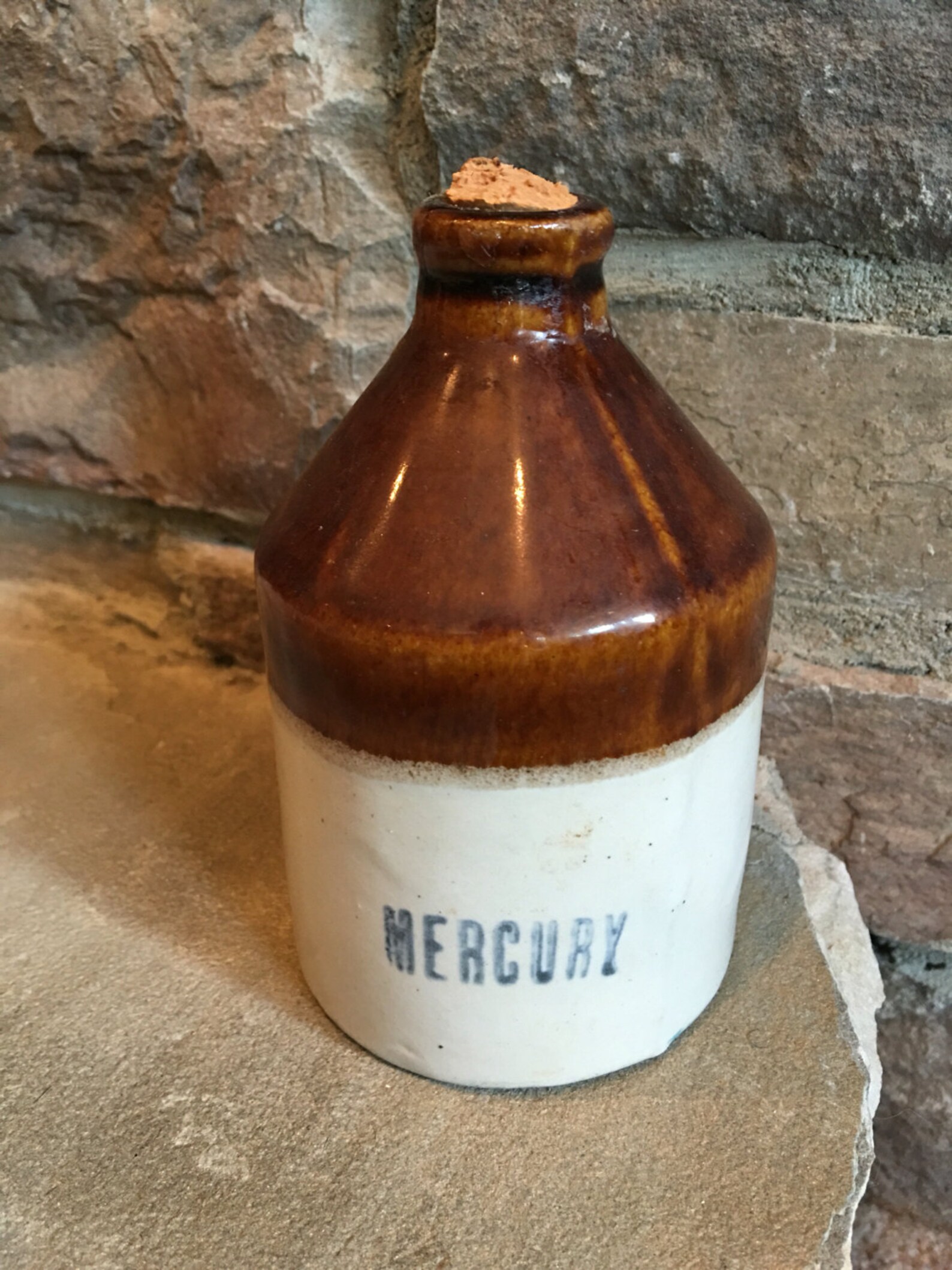 Stoneware Mercury Bottle, Stoneware Mercury Jug, Mercury Jug - Etsy
