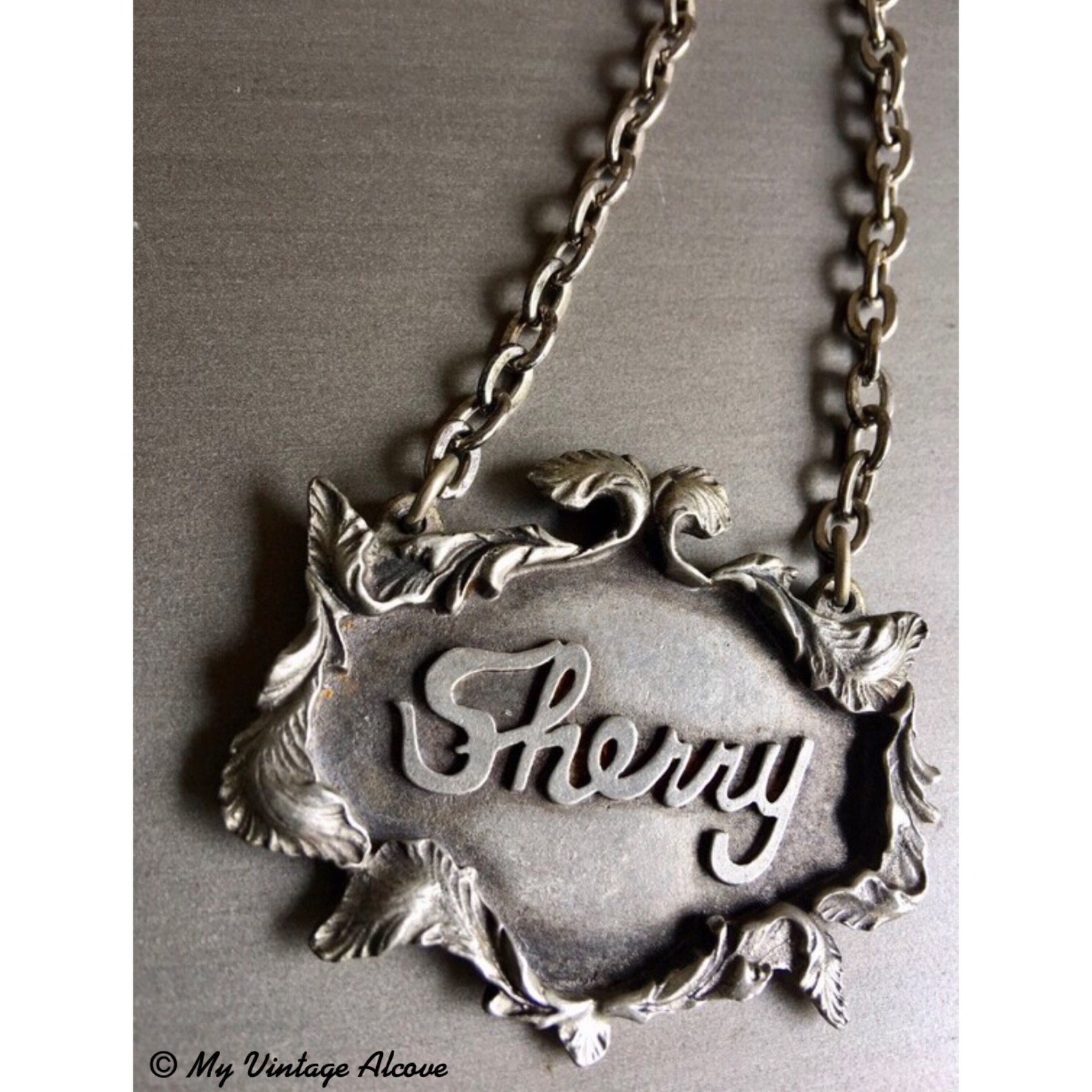 Metzke Pewter Sherry Decanter Tag - Etsy