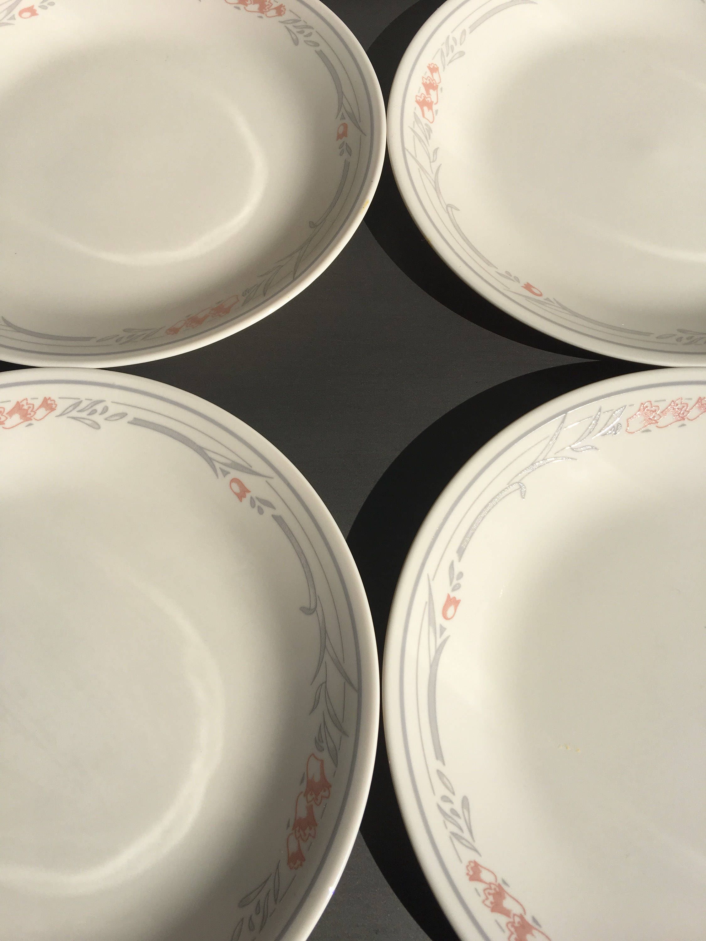 Corelle Dinner Plates Set of 6, Corelle Rose - Etsy