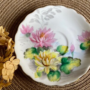 Water Lily China, Kasuga Ware Fine China, Kasuga Ware Birthday Floral ...