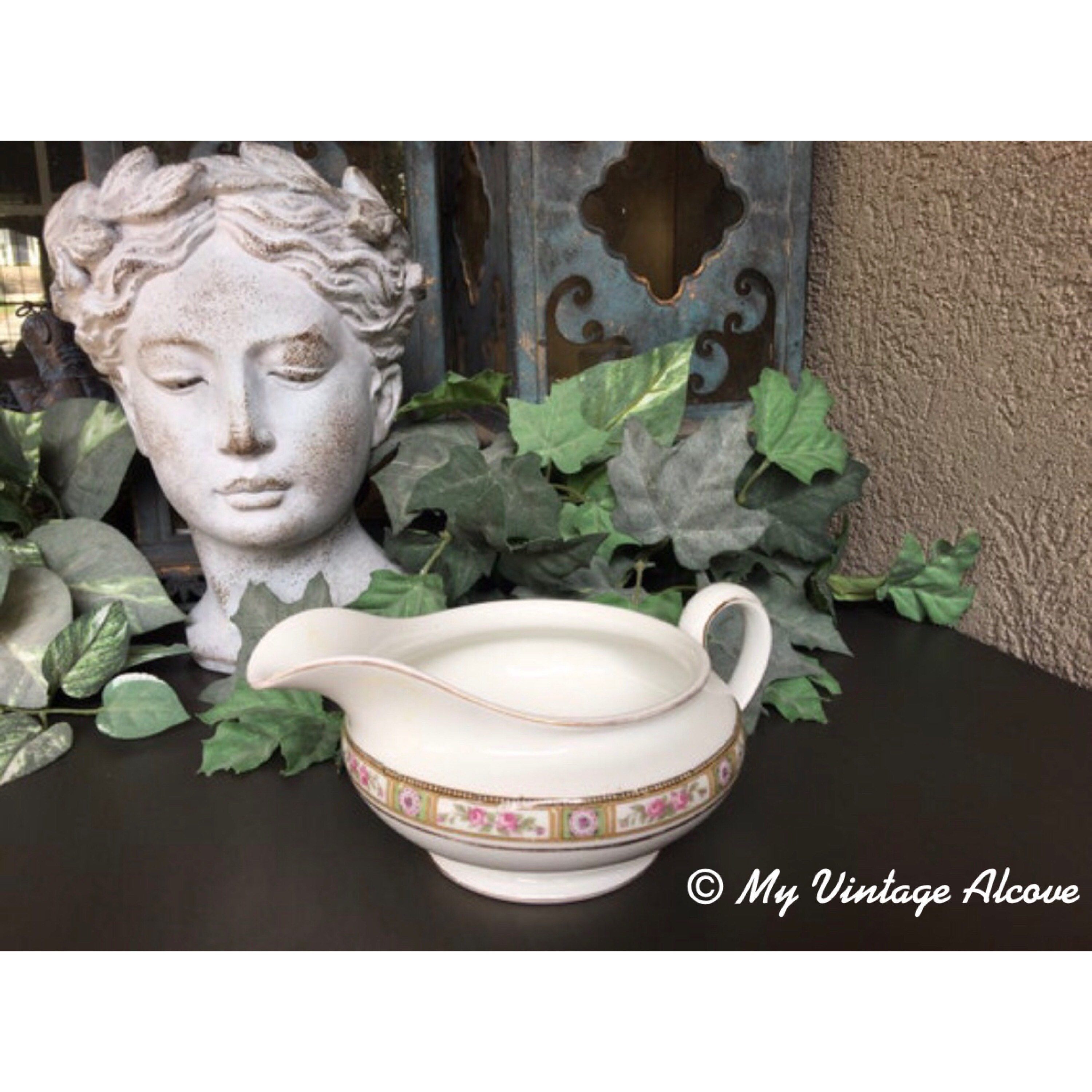 floral decoration 5 inches tall Johnson Brothers large creamer fine ...