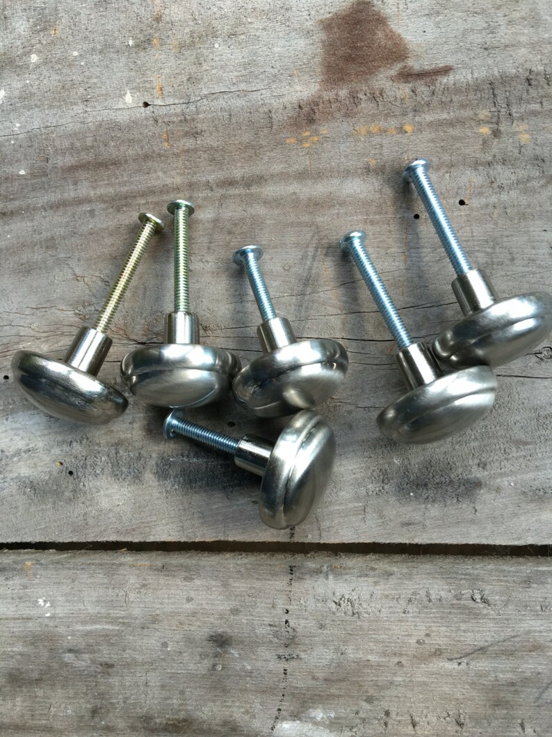 Brushed Silver Cabinet Pulls Brushed Silver Knobs - Etsy