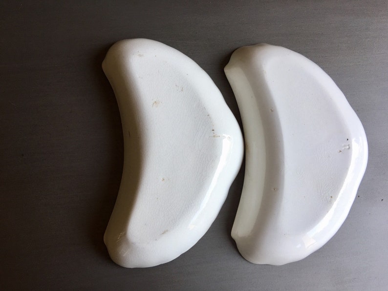 Vintage Bone Dishes, Crescent Shaped Bone Dishes - Etsy