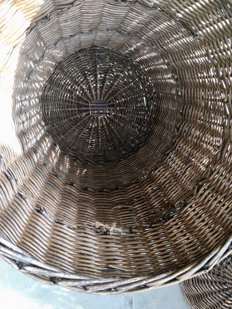 Large Wicker Laundry Basket With Lid Willow Laundry Baskets - Etsy