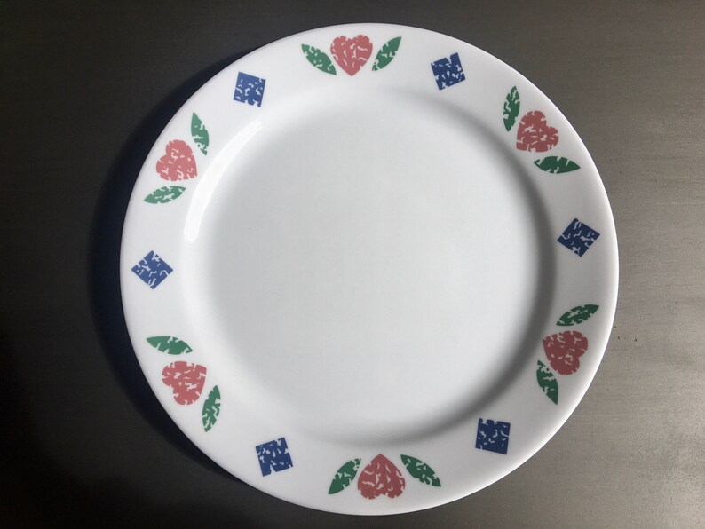 Corelle Plates Vintage Corelle Dinner Plates Mismatched - Etsy
