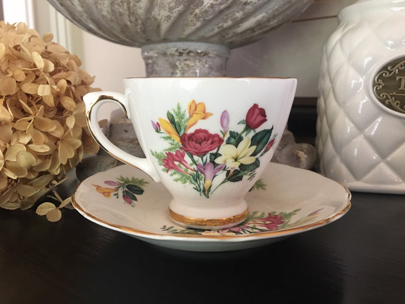 Sutherland Bone China Tea Set, Floral China Tea Cup - Etsy