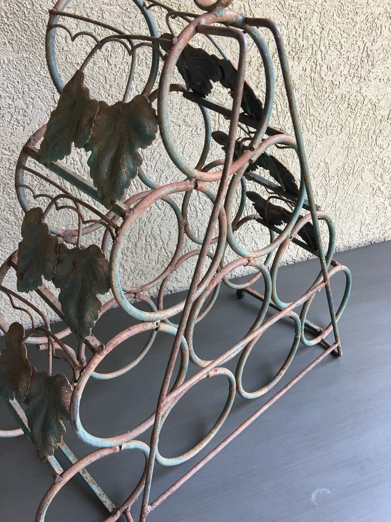 Counter Wine Rack Rustic Countertop Wine Rack 10 Bottle - Etsy