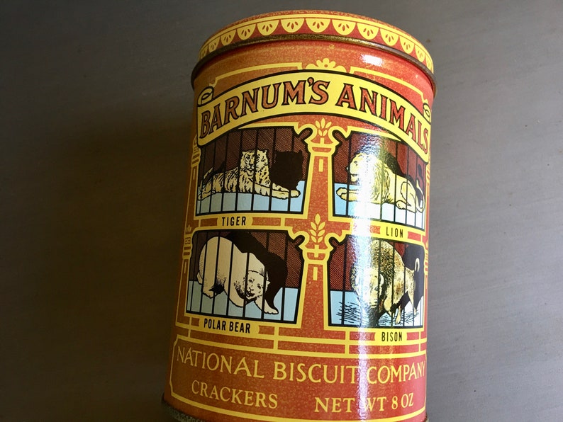 Barnum Animal Crackers Tin Vintage Animal Cracker Tin - Etsy