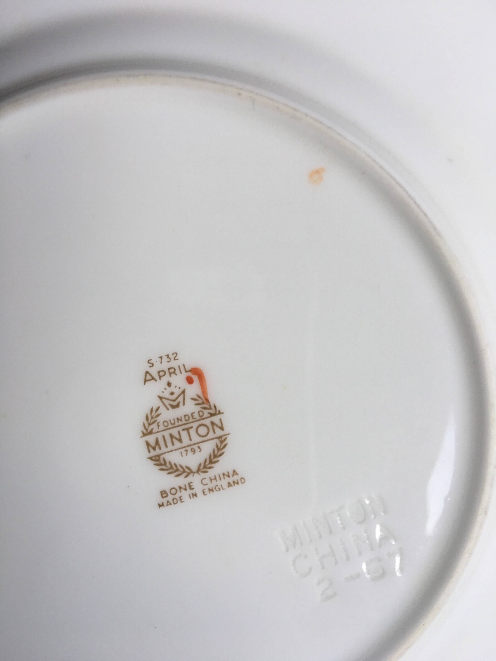 Minton April Bread Plates, Bone China Bread Plates Set of 4 - Etsy