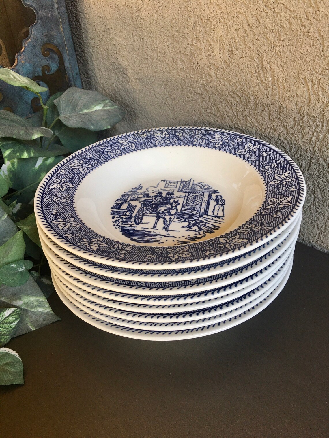 Rimmed Soup Bowls Stratwood Collection Shakespeare Country - Etsy