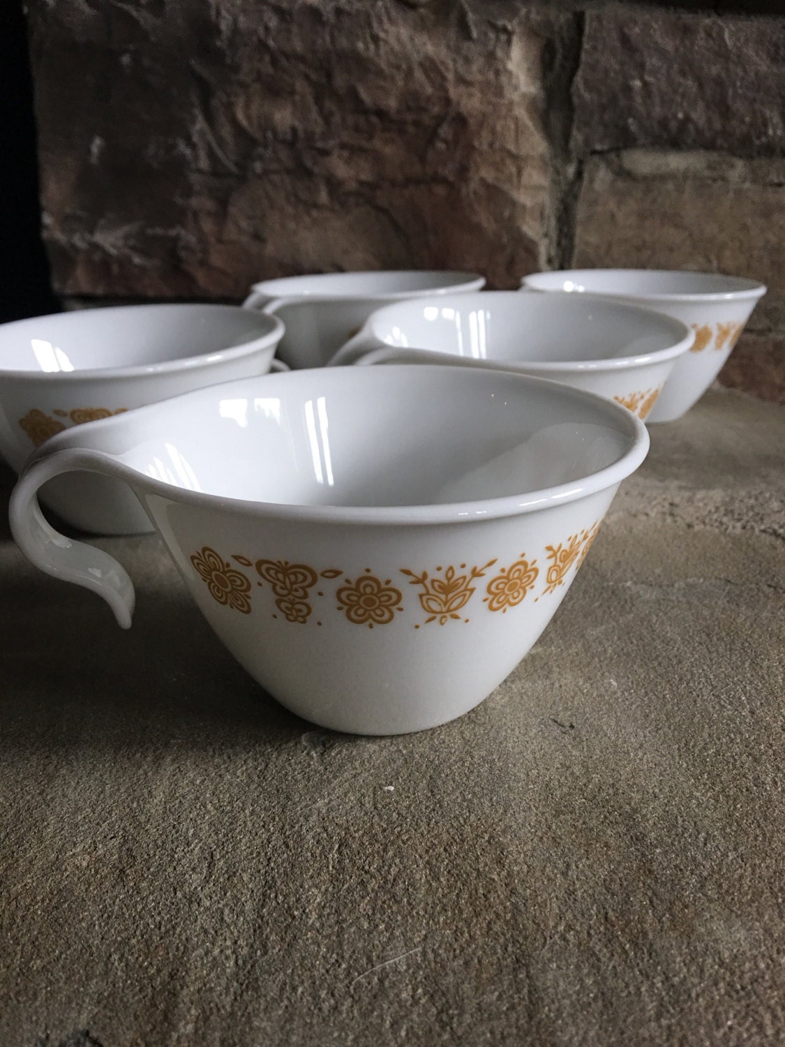 Vintage Corelle Coffee Cups Corelle Butterfly Gold Coffee - Etsy Hong Kong