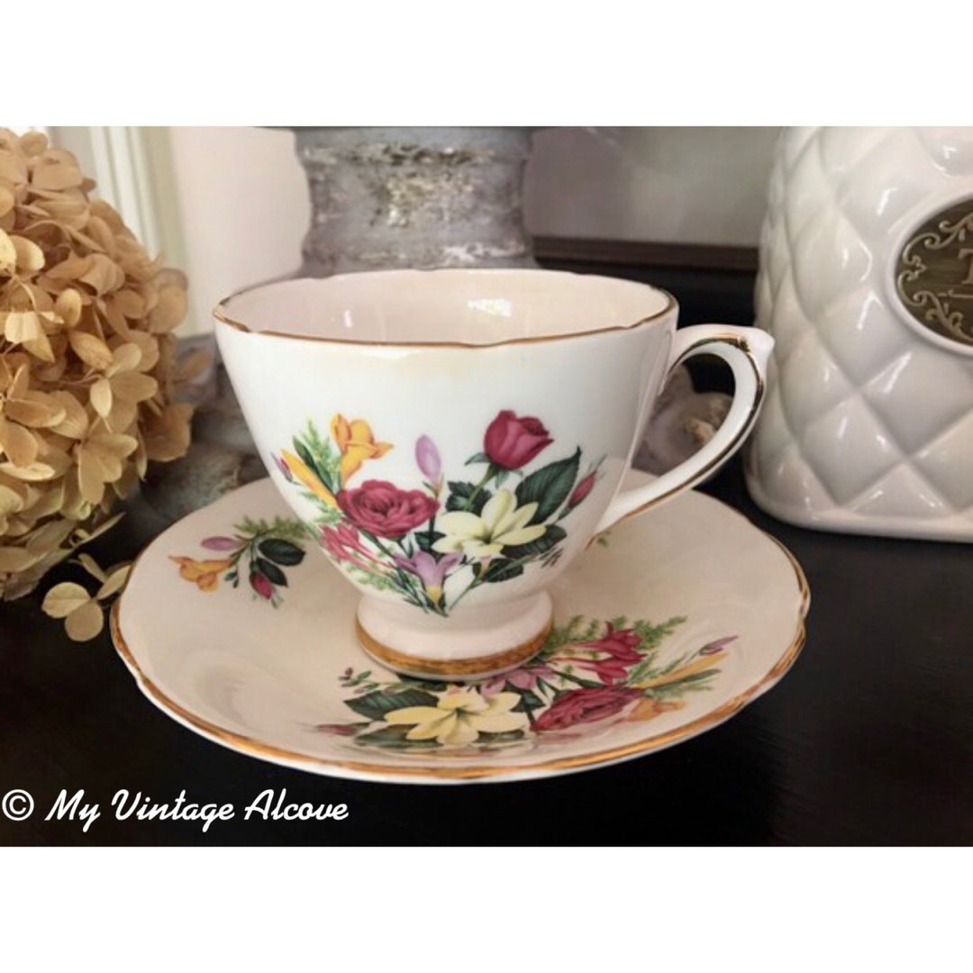 Sutherland Bone China Tea Set, Floral China Tea Cup - Etsy
