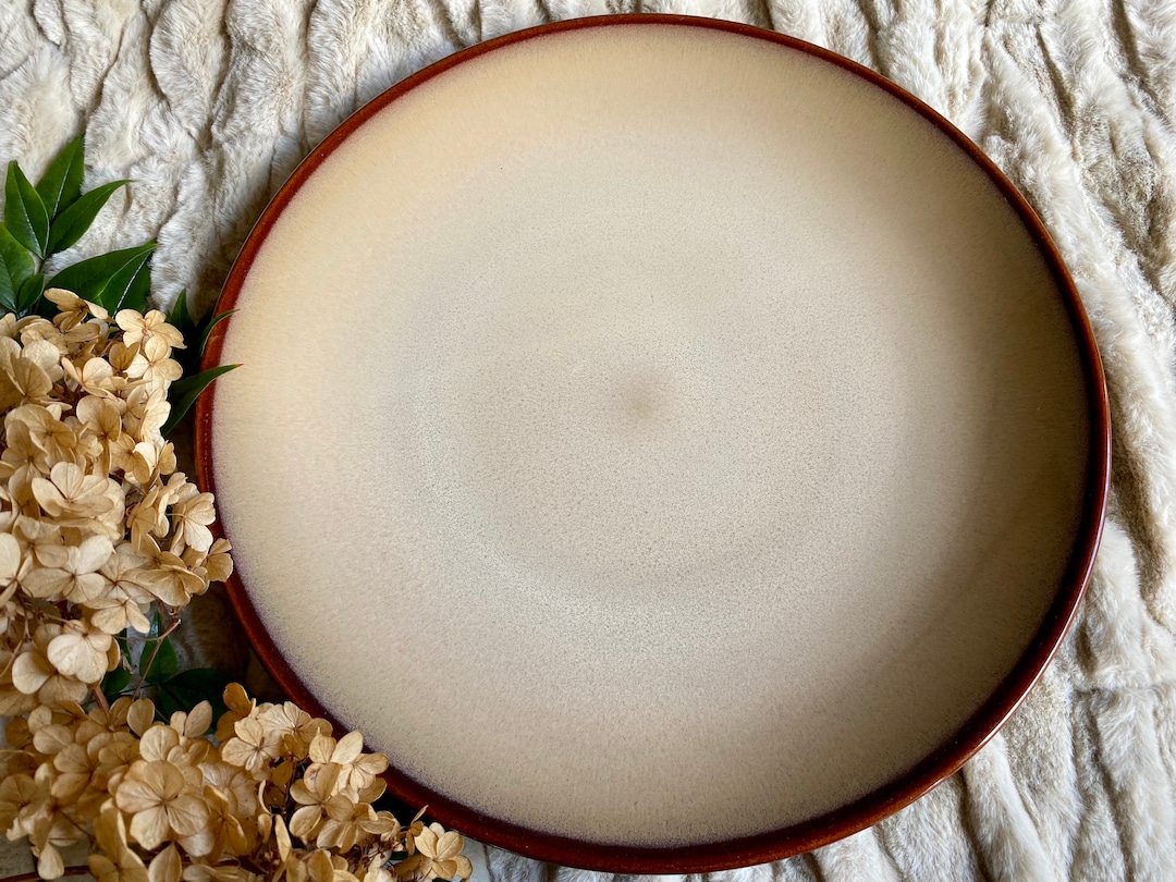 Sango Platter, Sango Nova Brown Stoneware, Vintage Large Round Platter ...