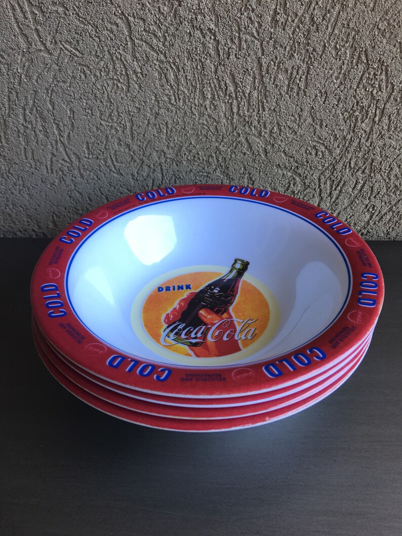Coca Cola Bowls Gibson Coca Cola Bowls Coca Cola Cereal - Etsy