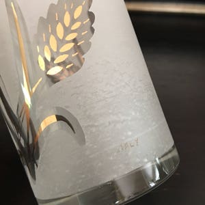 Covetro Italy Glassware Vintage Glasses With Wheat Design - Etsy