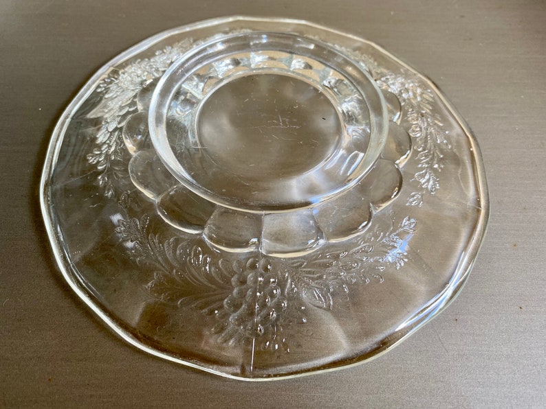 Westmoreland Paneled Grape Glass Plates Grape Vine - Etsy