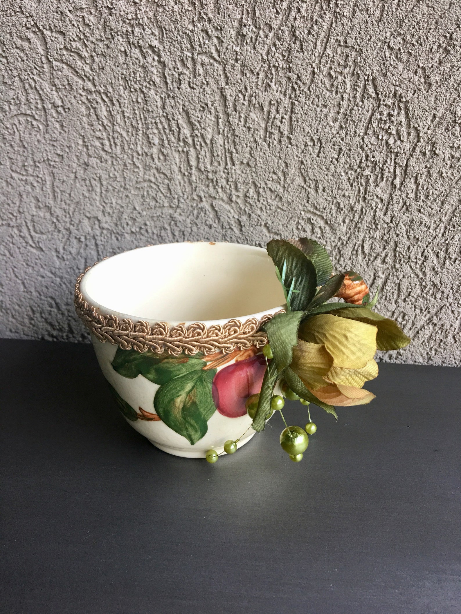 Vintage Upcycled Teacups, Upcycled Tea Cups, Repurposed Teacups ...