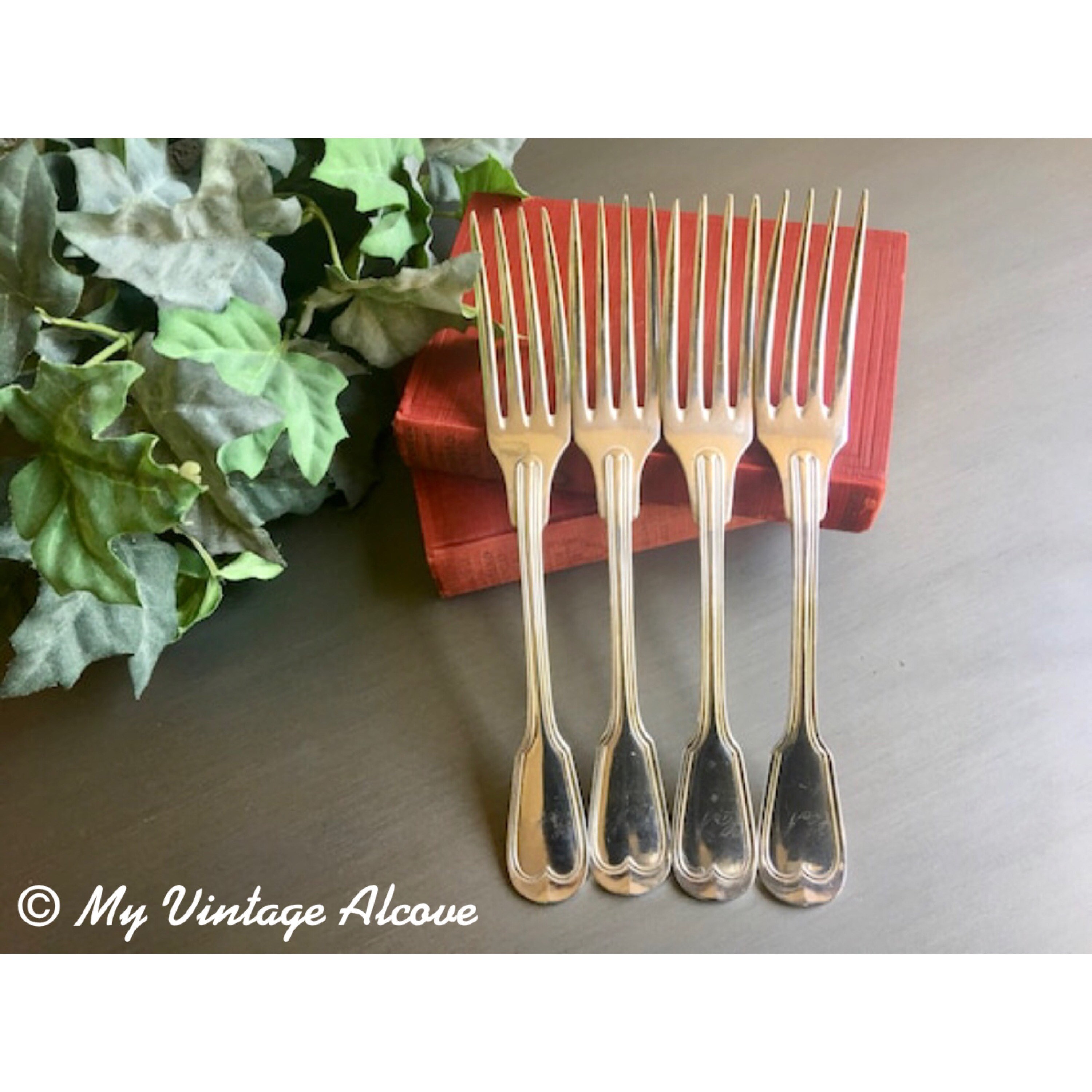 Home & Living Dining & Serving Flatware & Silverware Set of 4 Silver ...