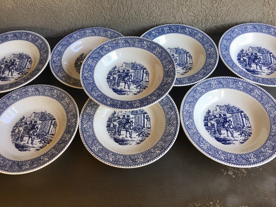 Rimmed Soup Bowls Stratwood Collection Shakespeare Country - Etsy