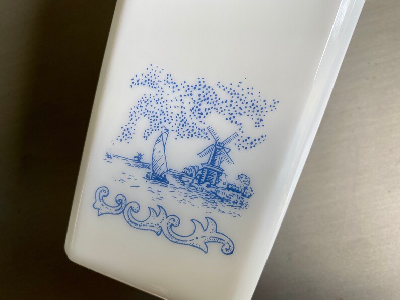 Milk Glass Liquor Bottle, Windmill Bottle, Vandermint Liqueur Bottle - Etsy