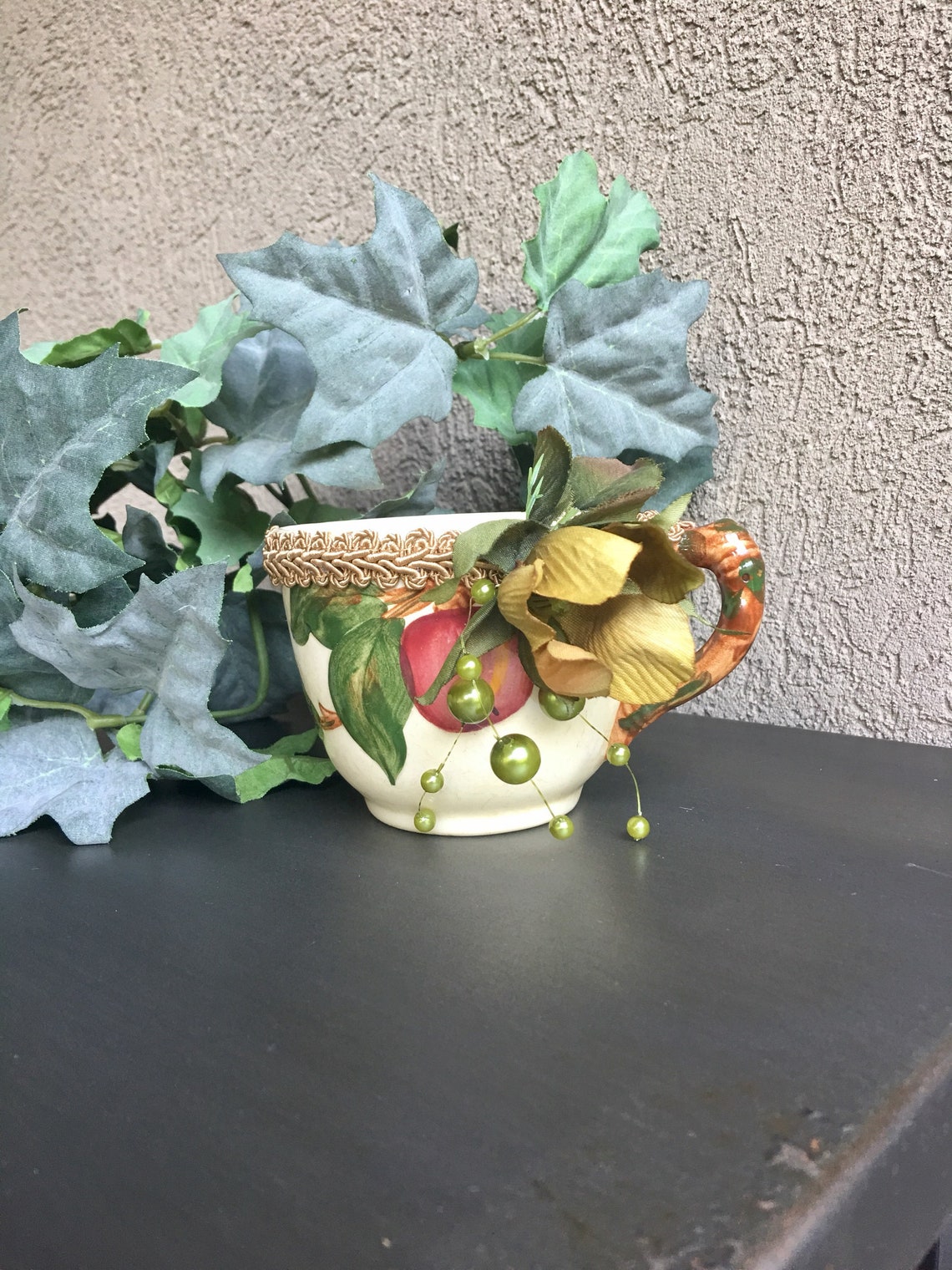 Vintage Upcycled Teacups, Upcycled Tea Cups, Repurposed Teacups ...