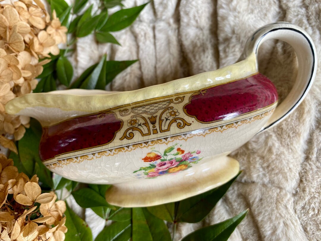 Myott Staffordshire China, Myott Gravy Boat, Vintage China Gravy Boat ...