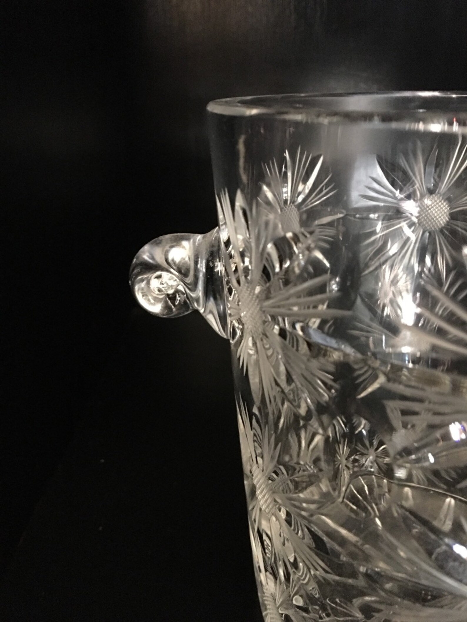 Vintage Cut Glass Ice Bucket Small Crystal Ice Bucket Small - Etsy