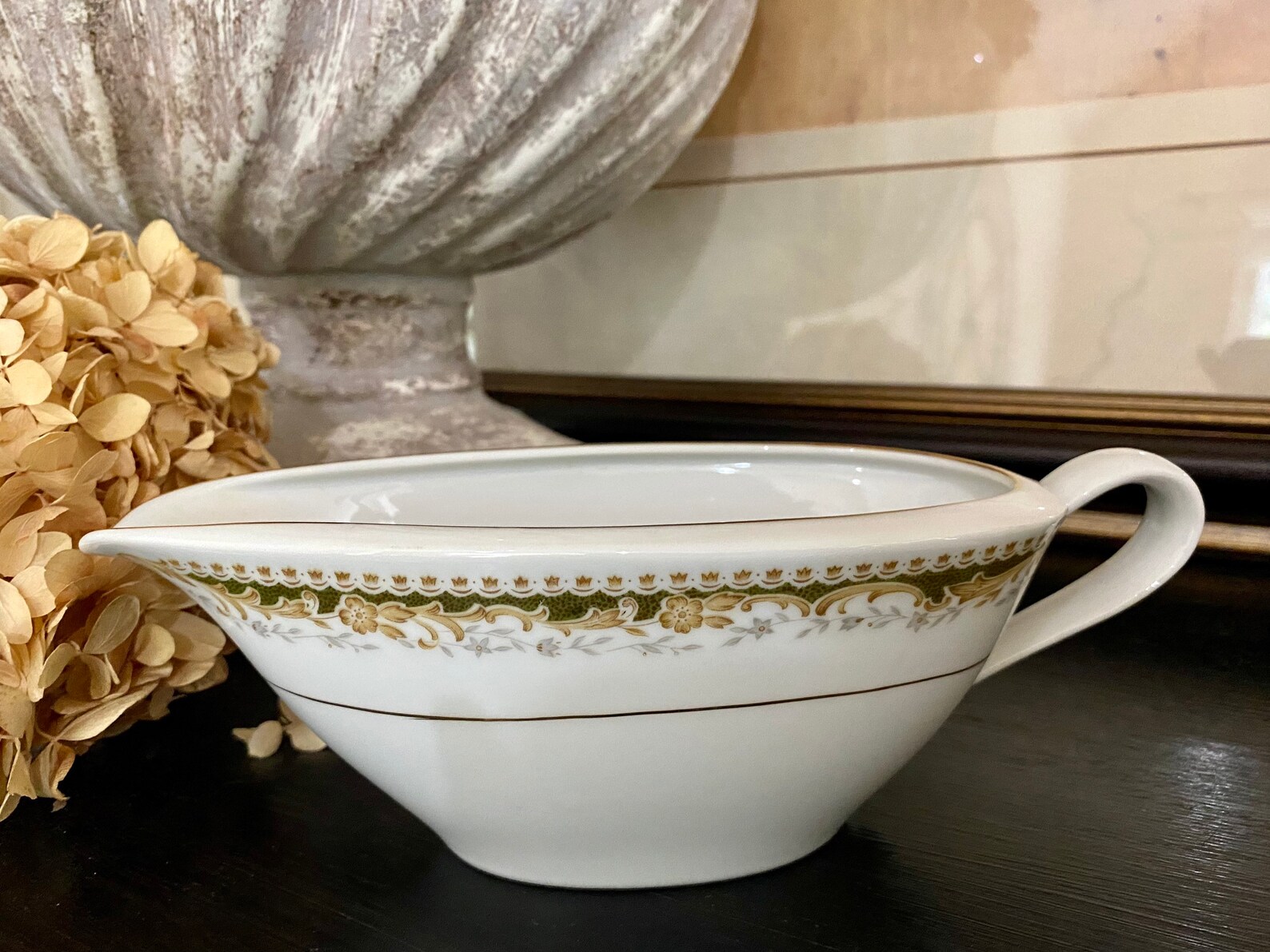 Queen Anne Signature Collection Fine China Gravy Boat Brown - Etsy