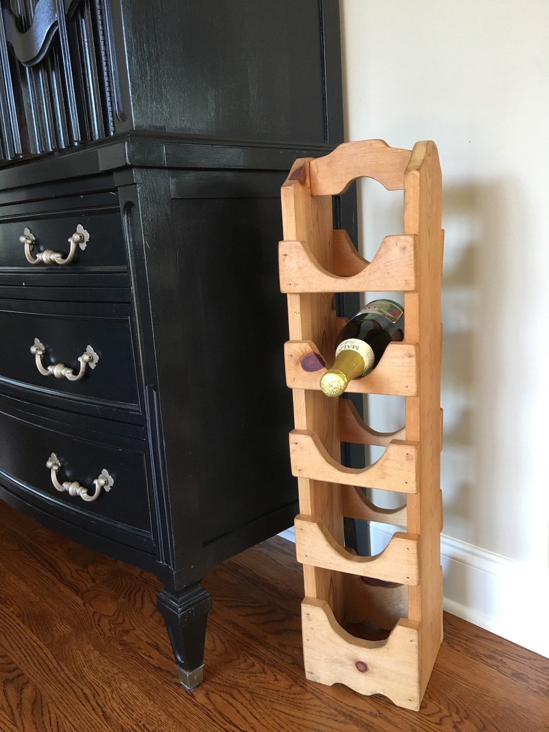 Tall Wine Rack, Tall Narrow Wine Rack, Pine Wine Rack - Etsy