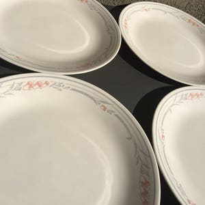 Corelle Dinner Plates Set of 6, Corelle Rose - Etsy