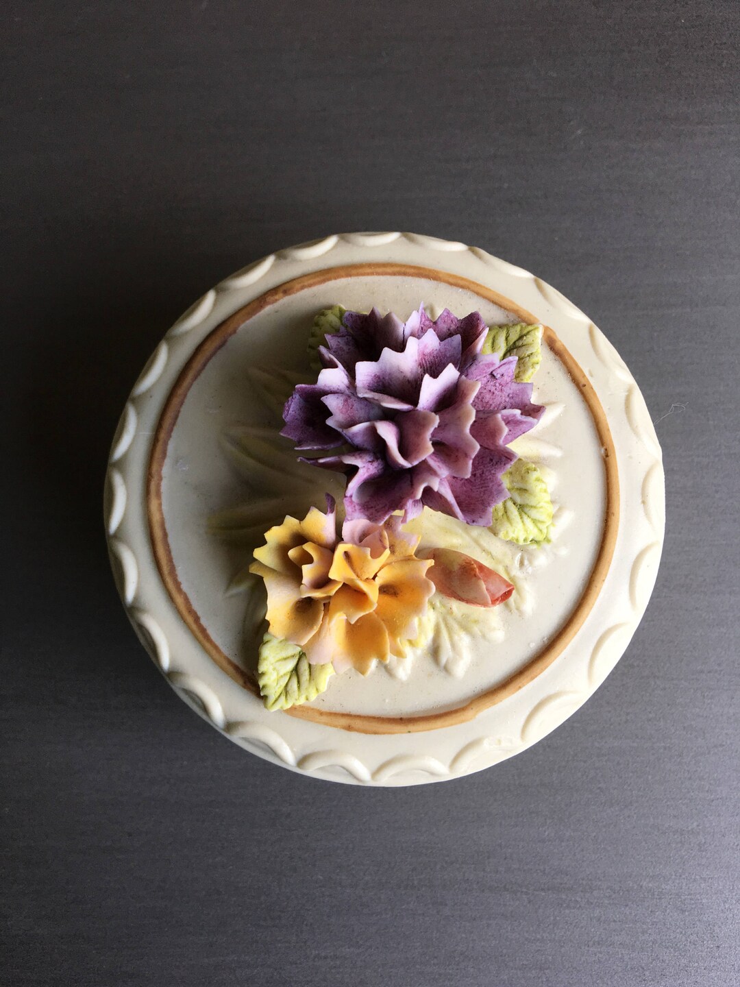 Floral Ring Box, Porcelain Ring Box, Vintage Wedding Ring Box - Etsy