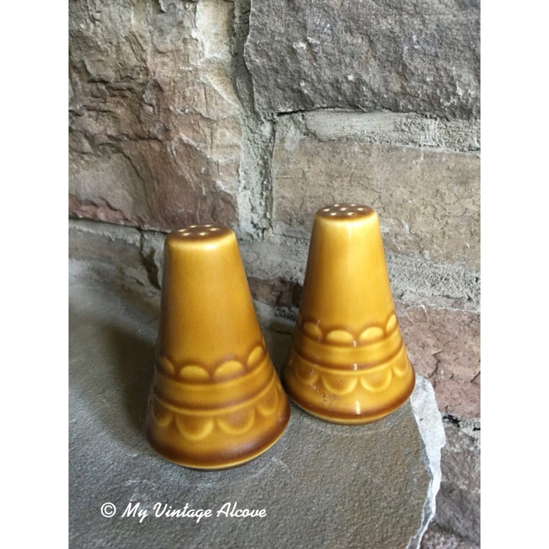 Pottery Salt and Pepper Shakers, Coventry Castilian Dinnerware, Homer ...