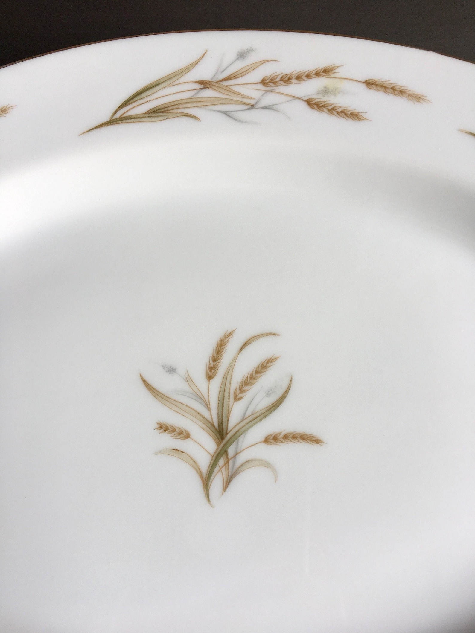 Wheat Platter Vintage Wheat Pattern China Golden Wheat - Etsy