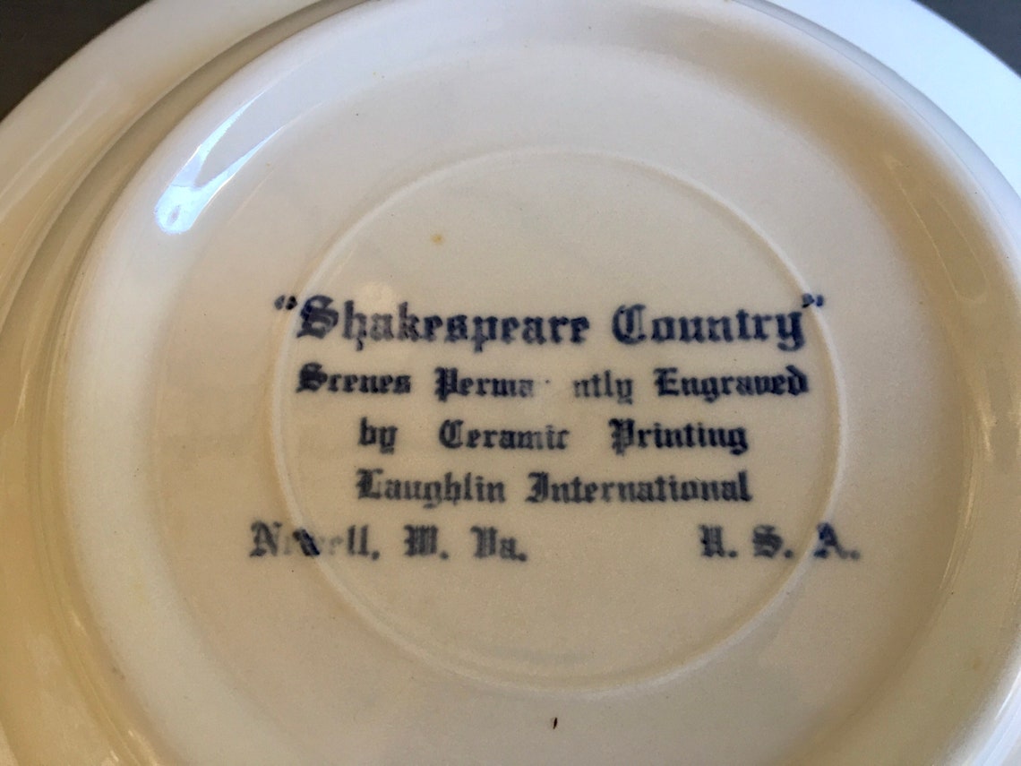 Rimmed Soup Bowls Stratwood Collection Shakespeare Country - Etsy