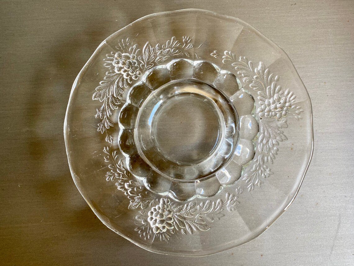 Westmoreland Paneled Grape Glass Plates Grape Vine - Etsy