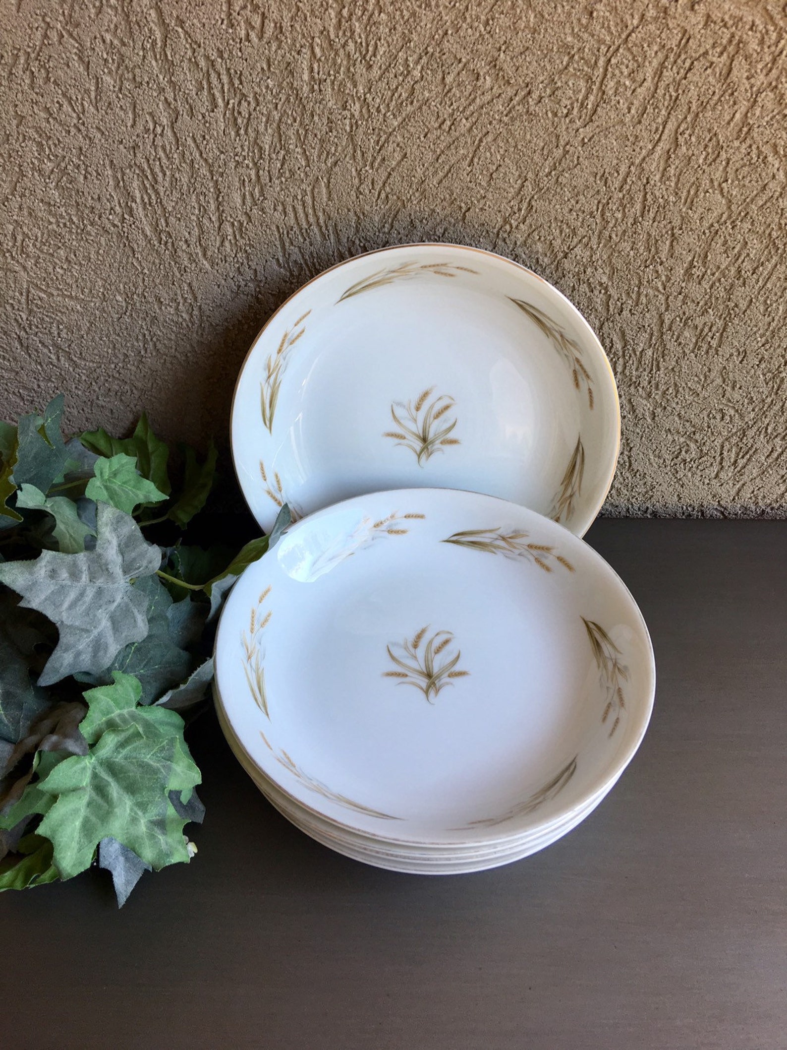 Autumn China Vintage Wheat Pattern China Kyoto Fine China - Etsy