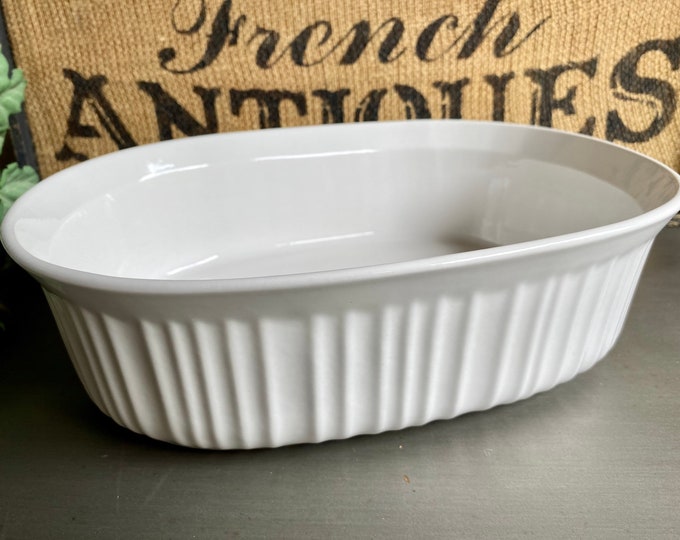 French White Corningware, Corningware French White Casserole - Etsy