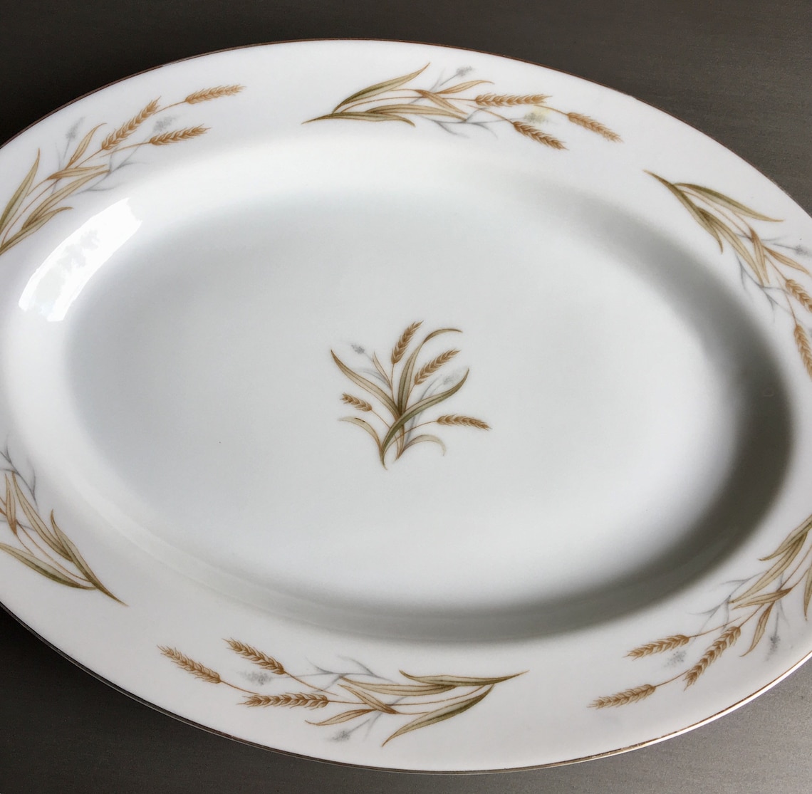Wheat Platter Vintage Wheat Pattern China Golden Wheat - Etsy