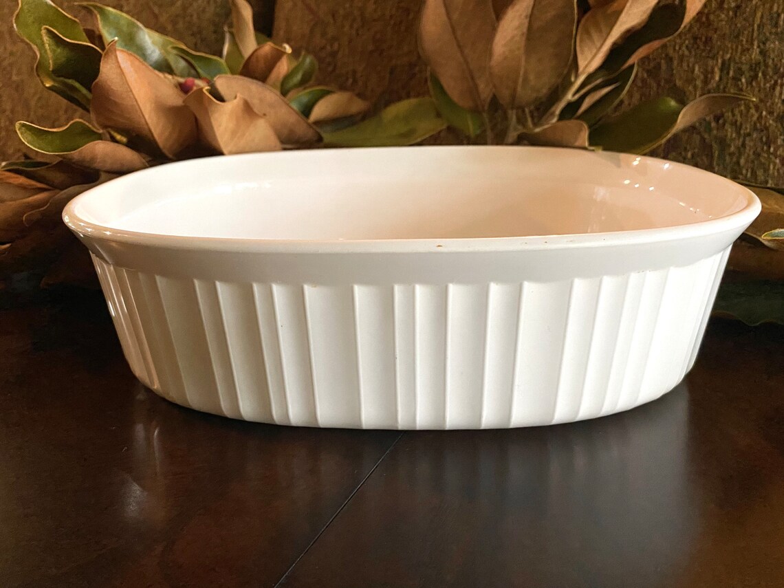 Corning Ware French White Casserole, Vintage Corningware French White ...