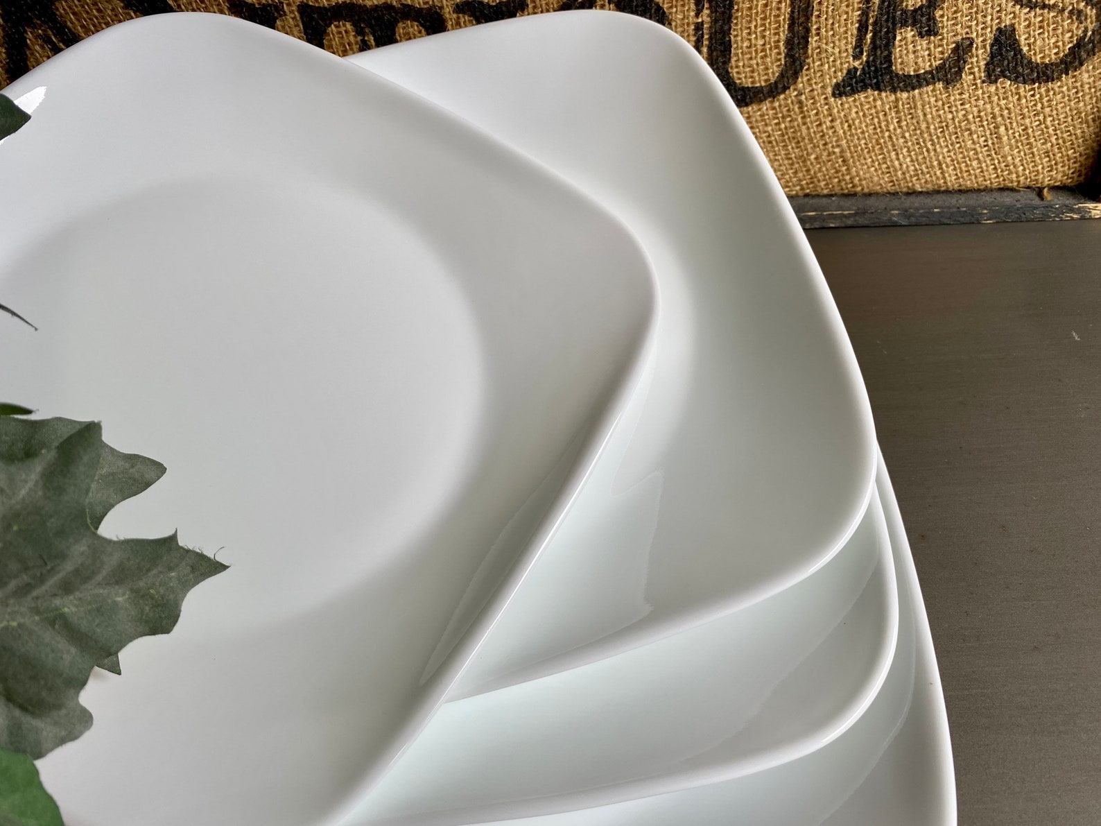 Corelle Square Plates Set Corelle White Square Plates - Etsy